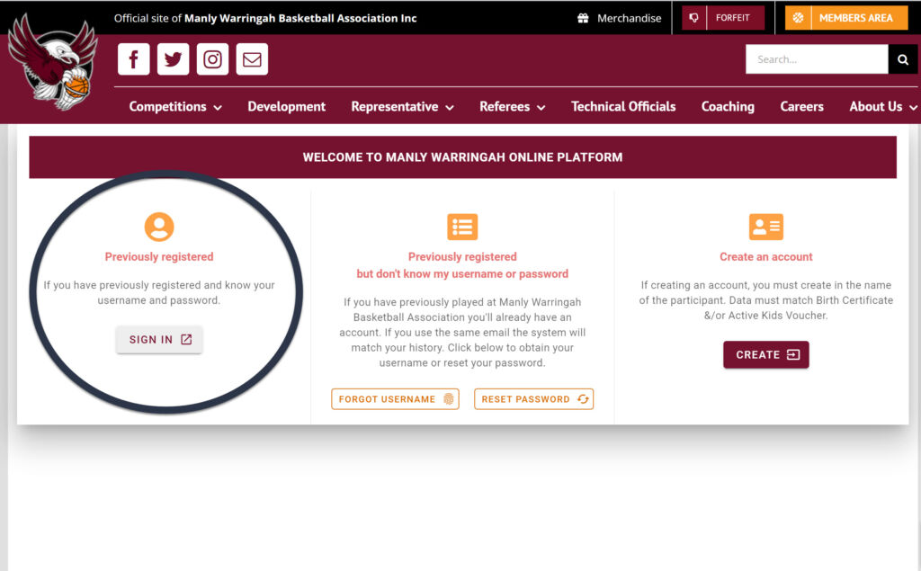 REGISTRATION - Manly Warringah Basketball